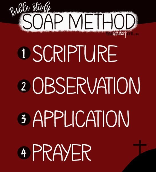 Soap Method for Bible Study: 4 Easy Steps with Examples - War Against Evil